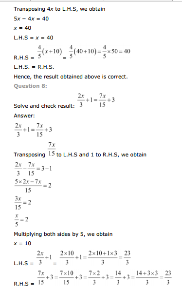 NCERT Text Book Solutions: NCERT Solutions for Class 8th Maths Chapter ...