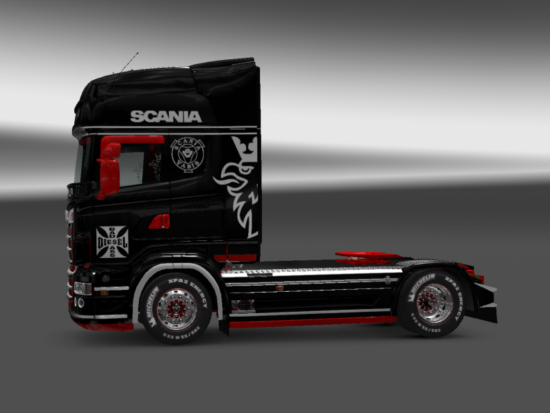 Ostwald Tuning Frankfurt: Individual Stripes Skin for RJL SCANIA R (Multi)