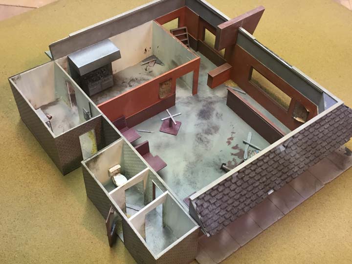 Irishserb's Miniatures Adventure: 28mm Post-Apoc Diner and Billboard Update