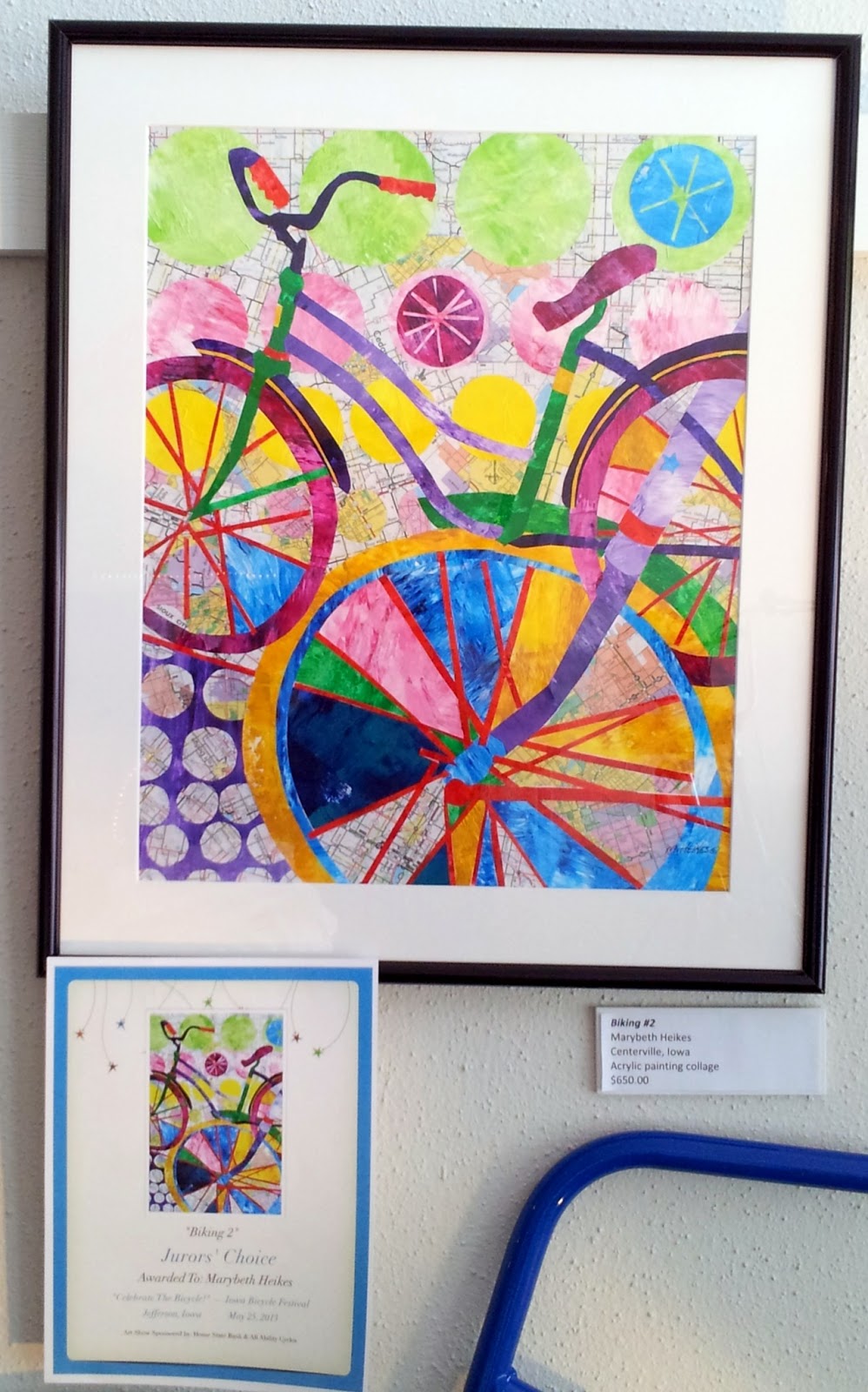 History and Culture by Bicycle: Iowa Bicycle Festival: Juried Art Show