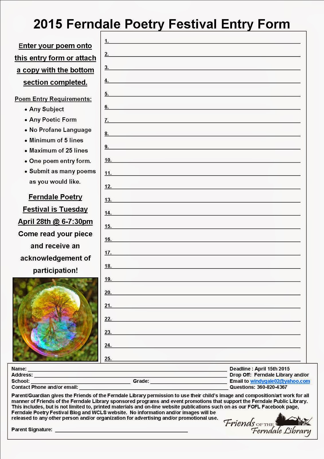 Ferndale Poetry Festival