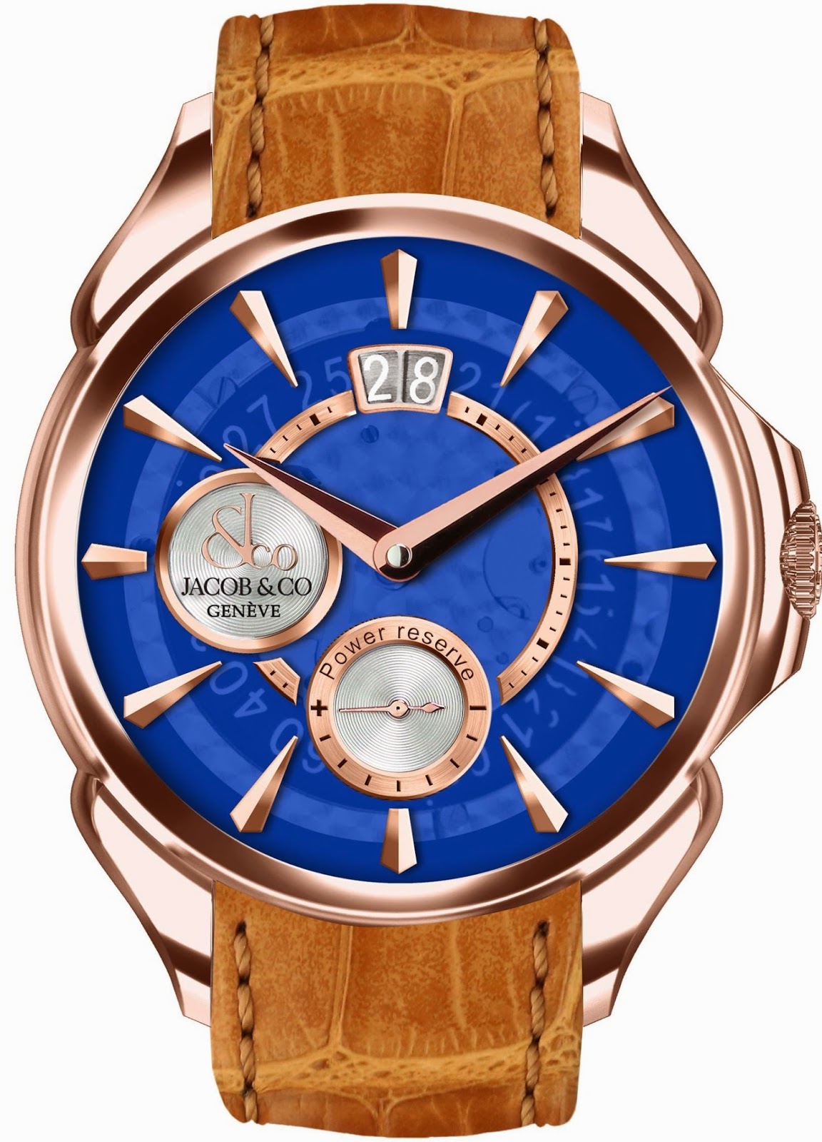 Jacob & Co. Palatial Classic Manual Big Date Mineral Crystal ...