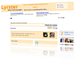 Lyrster: para buscar letras Online. | La Taberna de Julio