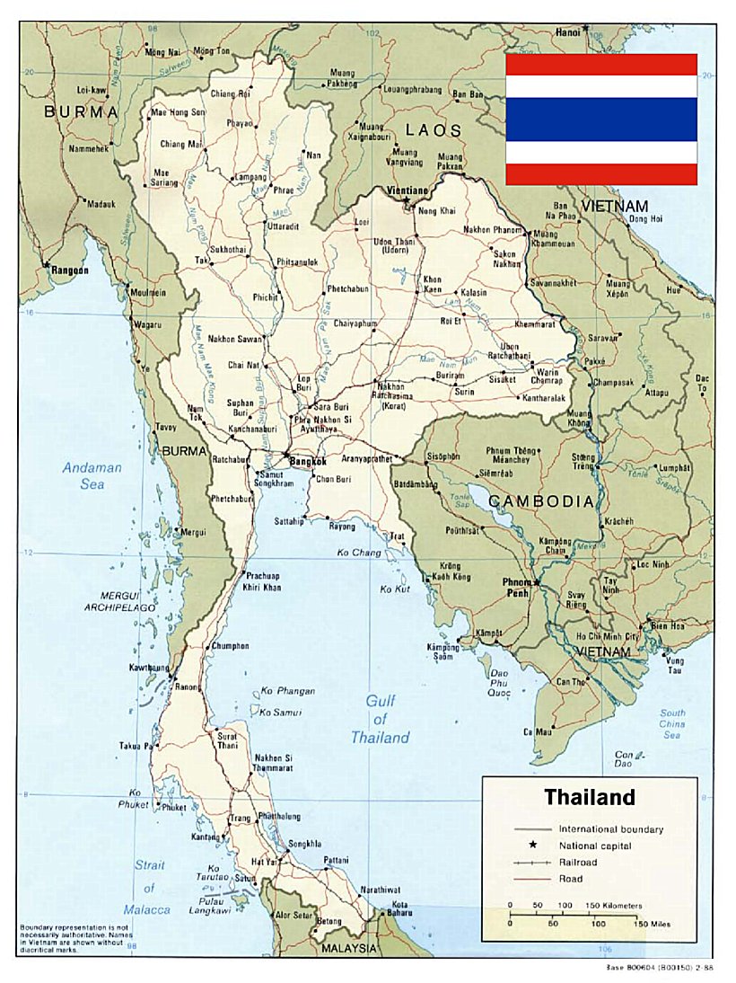 TAILANDIA - MAPAS GEOGRÁFICOS DE TAILANDIA
