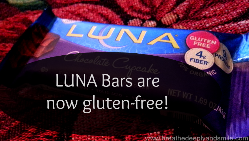 Breathe Deeply and Smile: LUNA bars are now gluten-free!