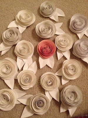 Pancakes & Glue Guns: DIY Swirl Paper Flowers