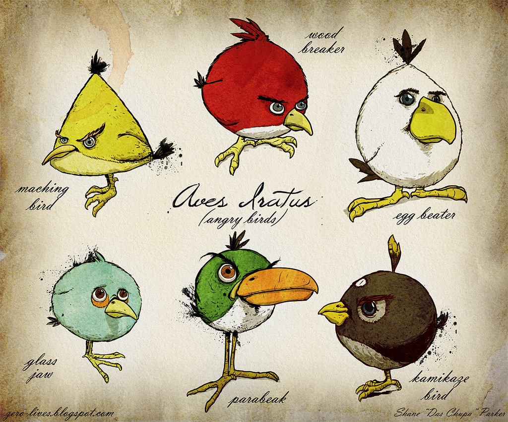 [Pic] เคยเห็น 'Angry Bird' ฉบับลายเส้นกันมั้ยเอ่ย? | Dek-D.com