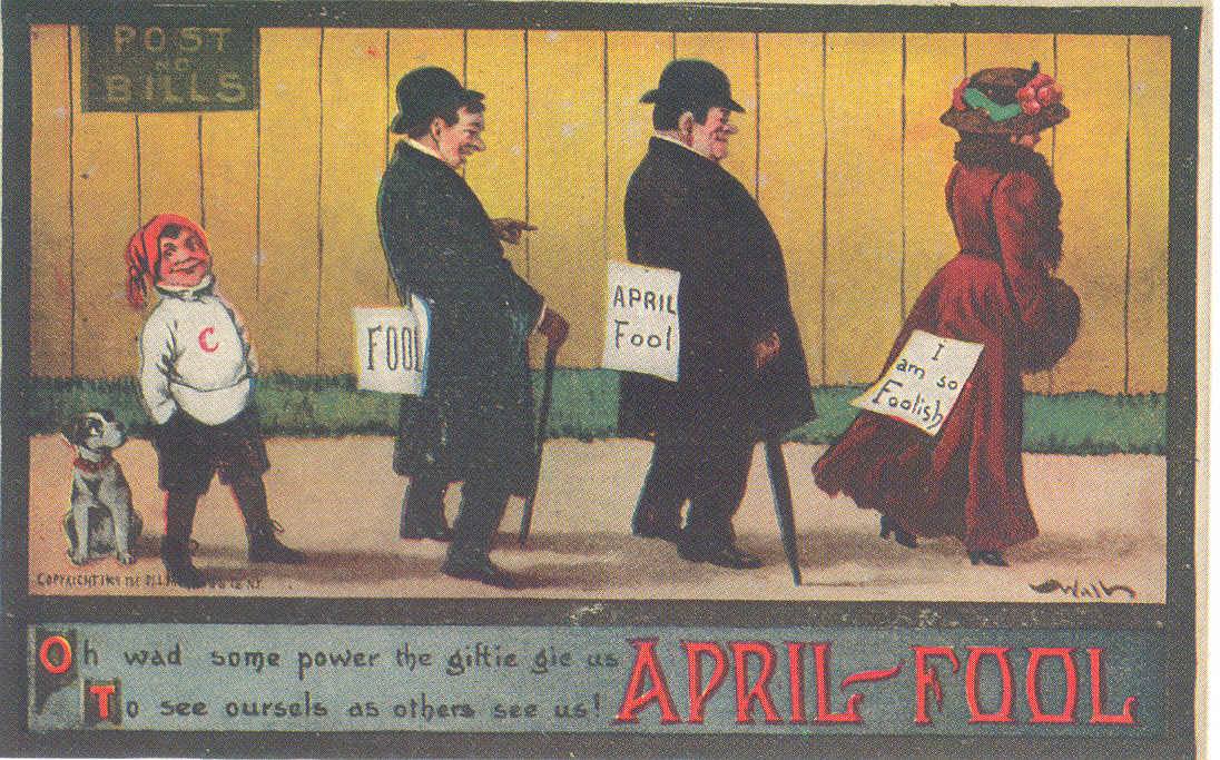 Antiques And Teacups: Oh Goodness! It's Snowing! Or not, April Fool's ...