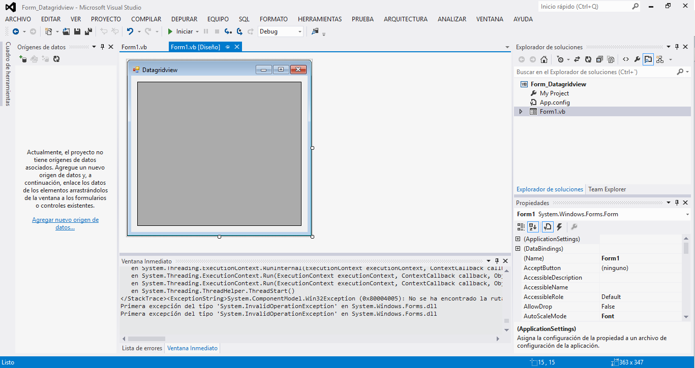 Recursos Visual Studio - Código Fuente: diciembre 2015