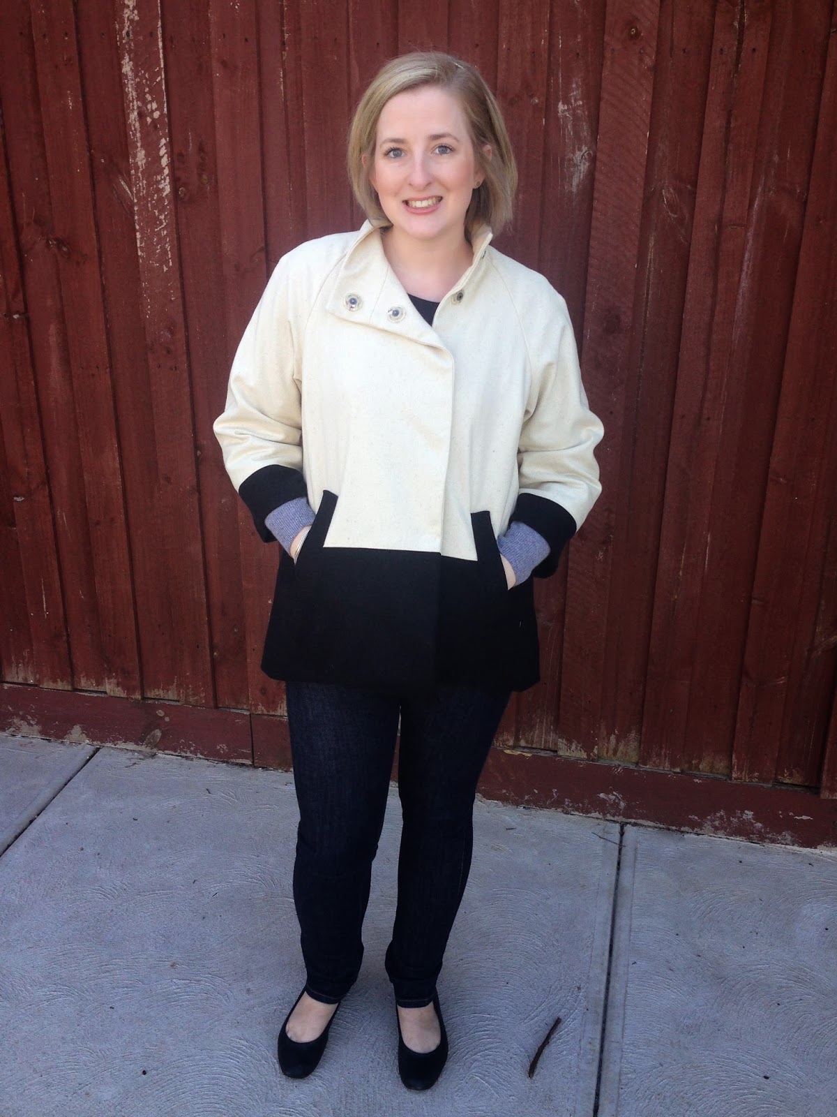 Sewn By Elizabeth: Colour Blocked Jackie Coat