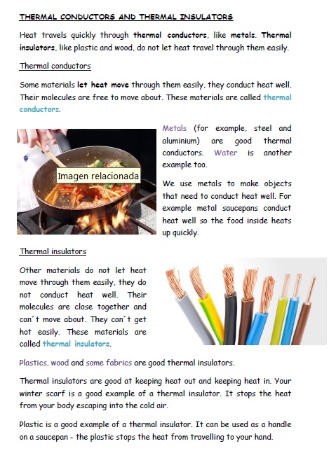 WHEN ONE TEACHES TWO LEARN :): Thermal conductors and thermal insulators