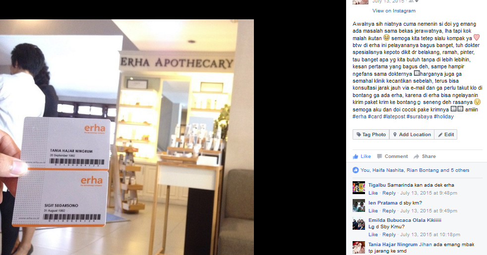 Serenity: Review setelah setahun bersama ERHA