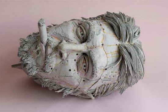 standby life: ダンボール彫刻 Artist Creates Detailed Cardboard Busts of Famous ...