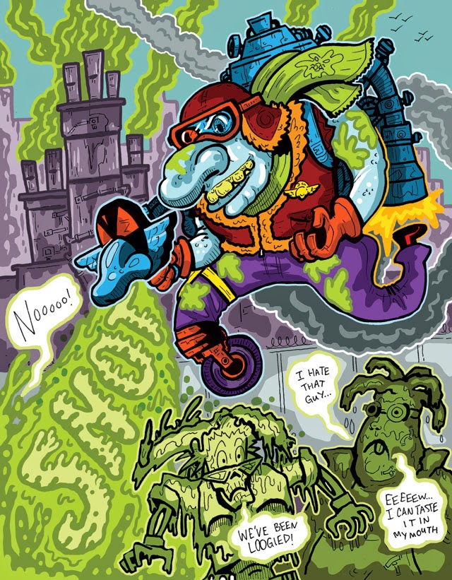 Ethan Mongin Illustration | Design : Toxic Crusader: NoZone