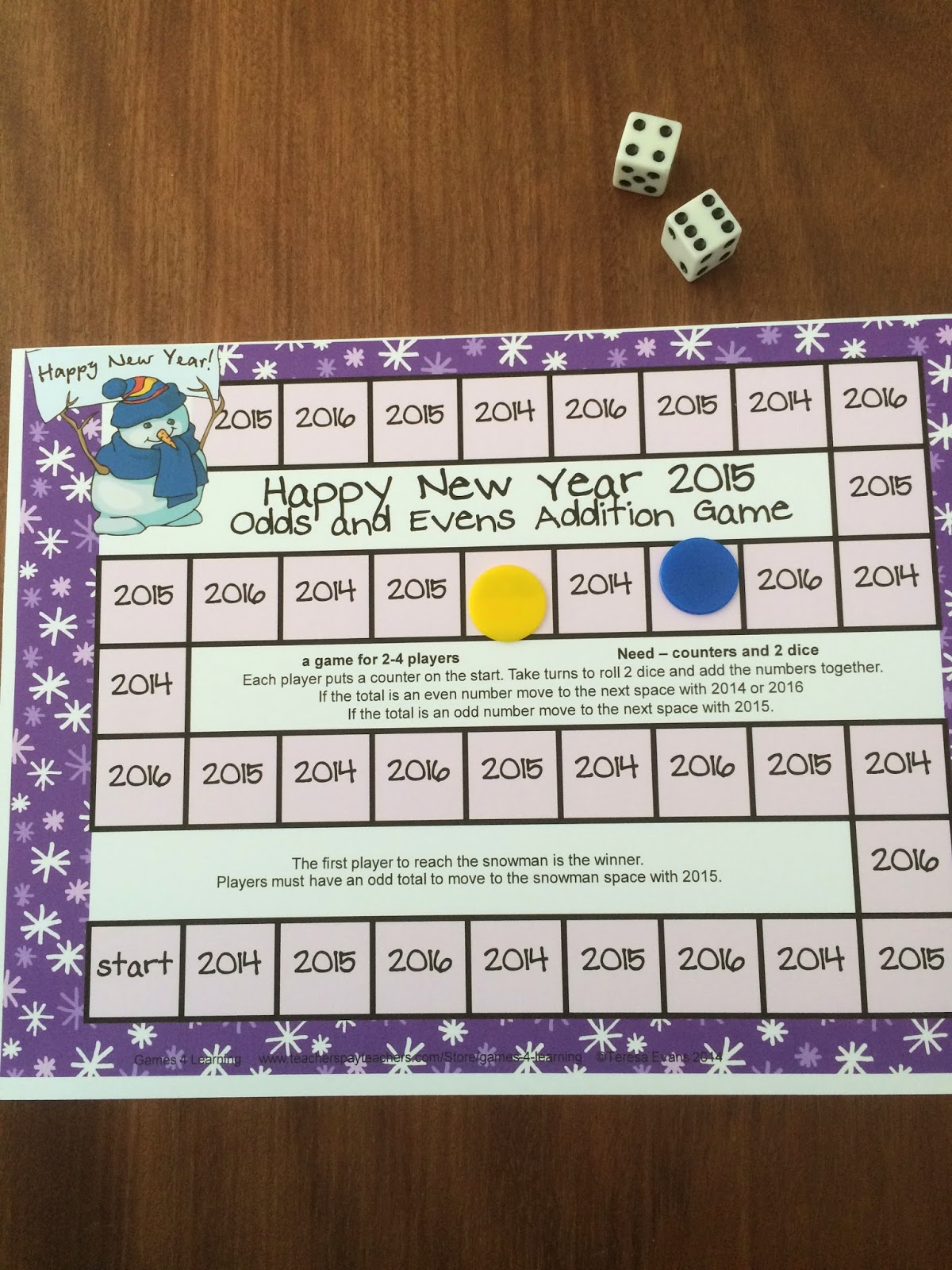Fun Games 4 Learning: Happy New Year Fun Math!