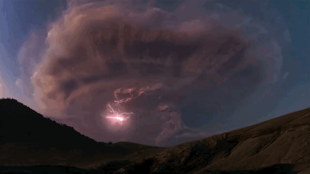Interesting facts about Life Science: Volcanic Lightning During Eruption