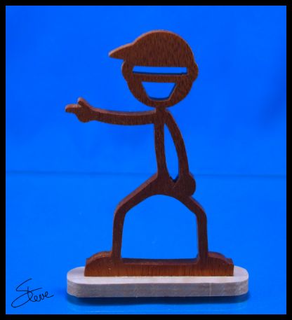 Scrollsaw Workshop: Stickman Baseball Scroll Saw Pattern.