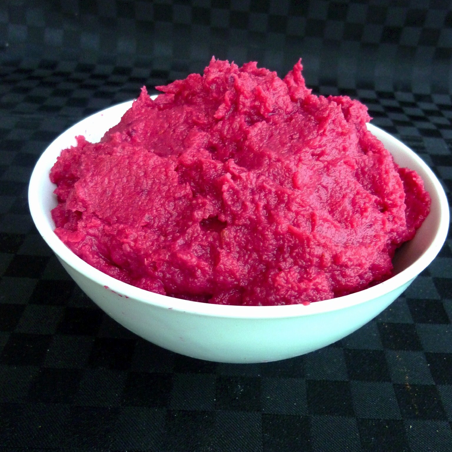 mashed potatoes beets