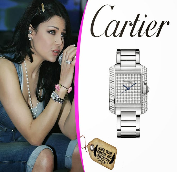 Haifa wehbe fashion and jewelry: Haifa Wehbe wearing a Cartier Tang ...
