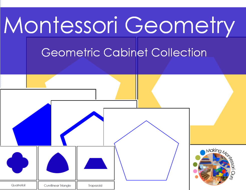 Geometric Cabinet, Montessori Geometry at Home - "Making Montessori Ours"