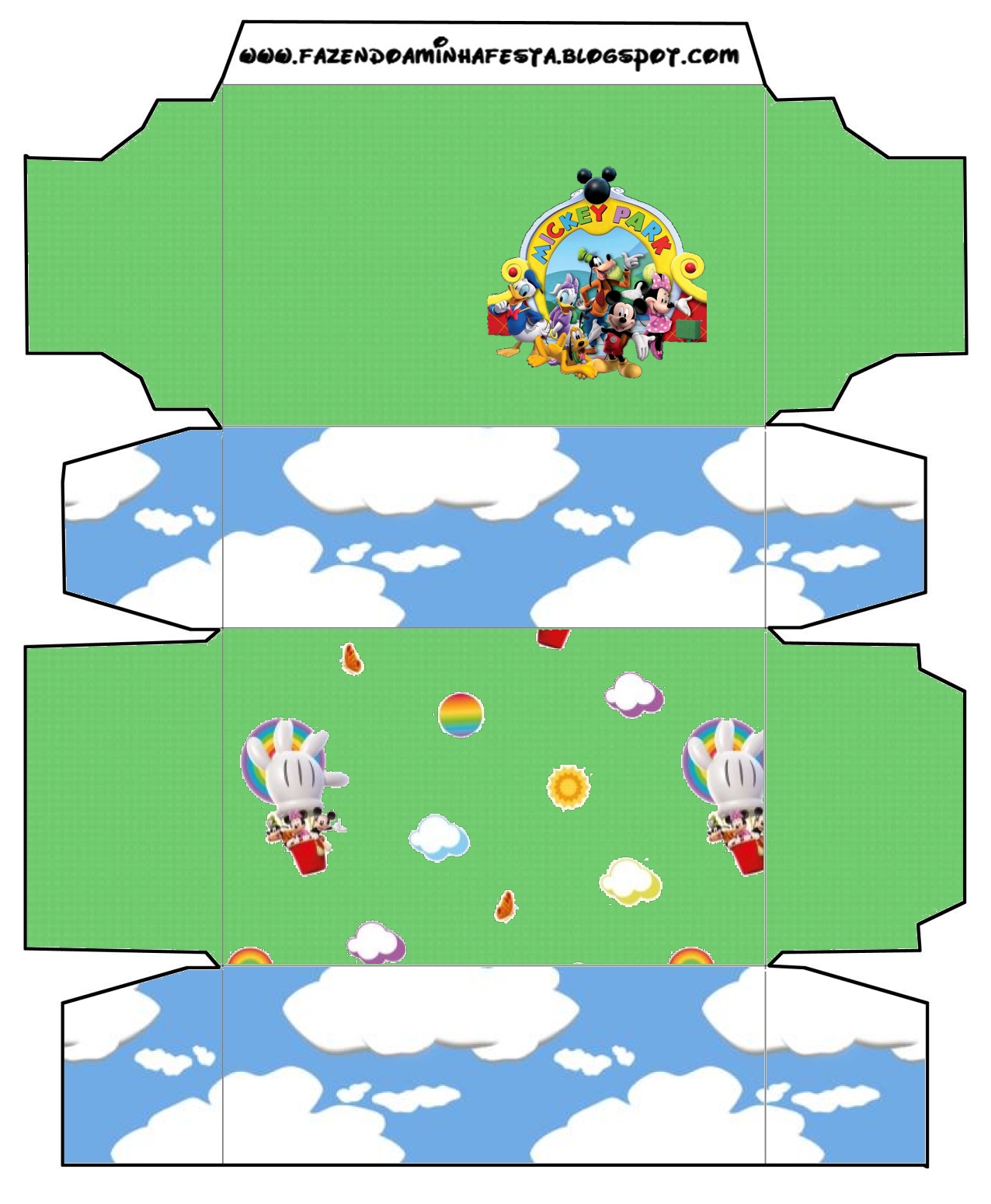 Mickey Clubhouse: Free Printable Boxes. - Oh My Fiesta! in english