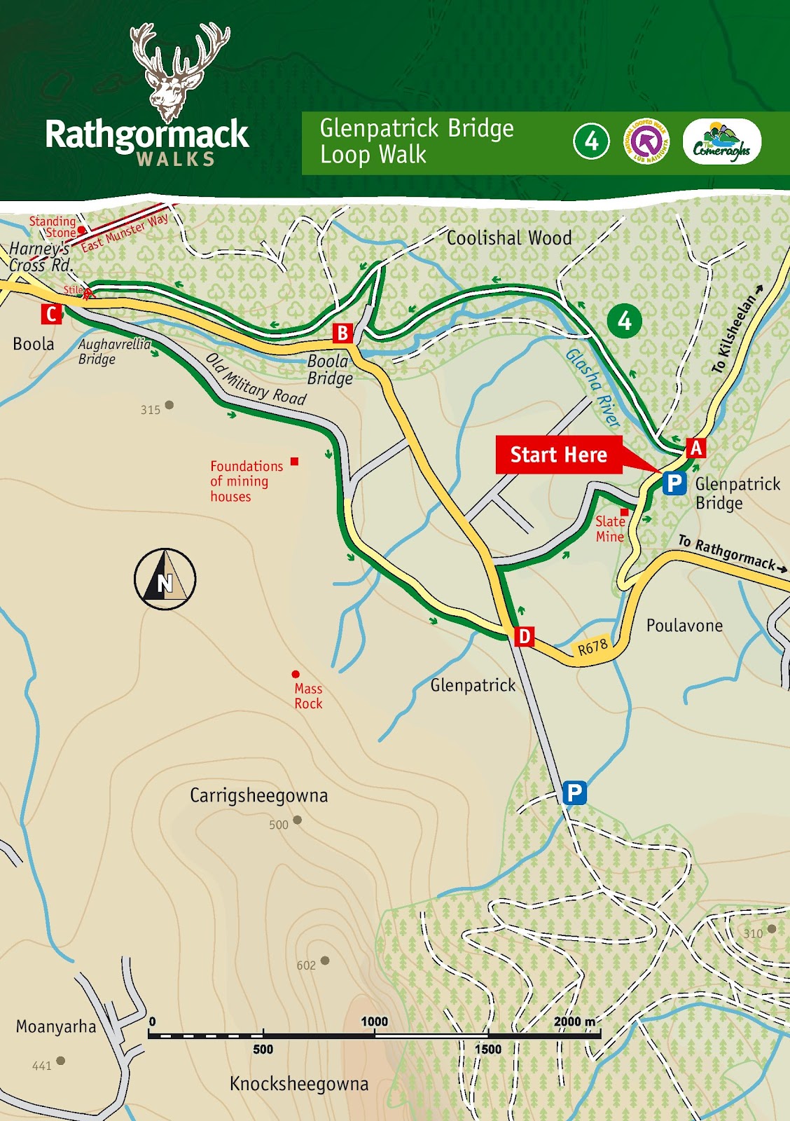 Rathgormack Walks: Rathgormack Walks 4 Glenpatrick Bridge Loop