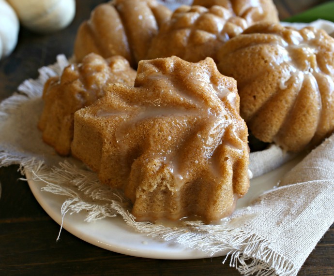 Hungry Couple: Maple Glazed Autumn Spice Treat Cakes
