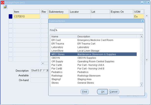 Oracle Applications Oracle Projects Integration With Inventory Module
