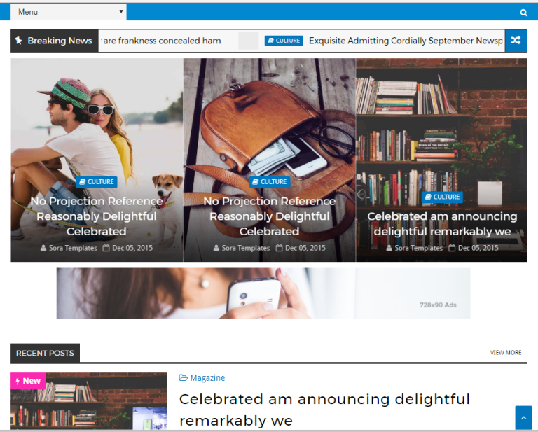 Bloggius Simple Carousel Magazine Slider Blogger Templates - Gue Themes ...