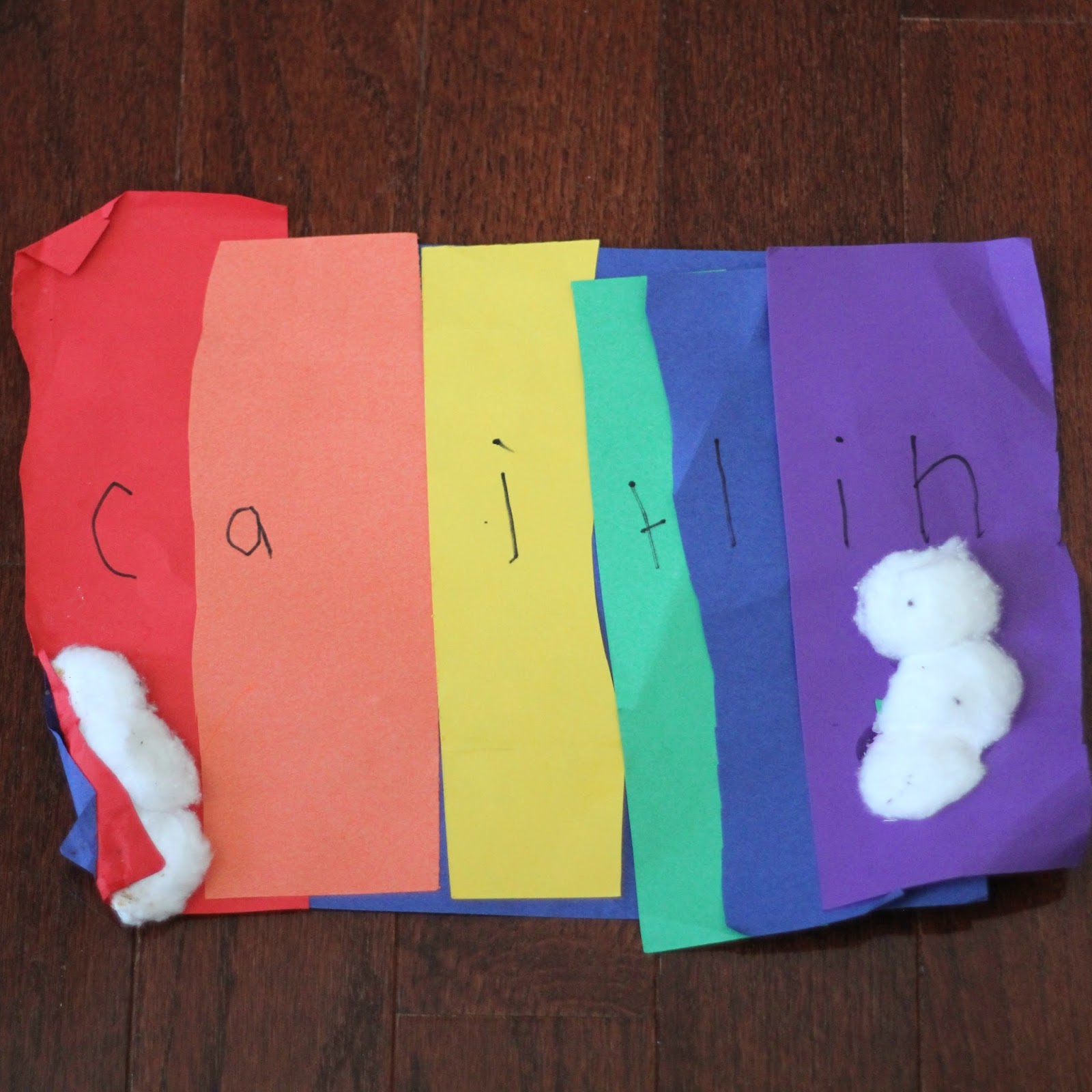 Toddler Approved!: Easy Rainbow Name Craft for Kids