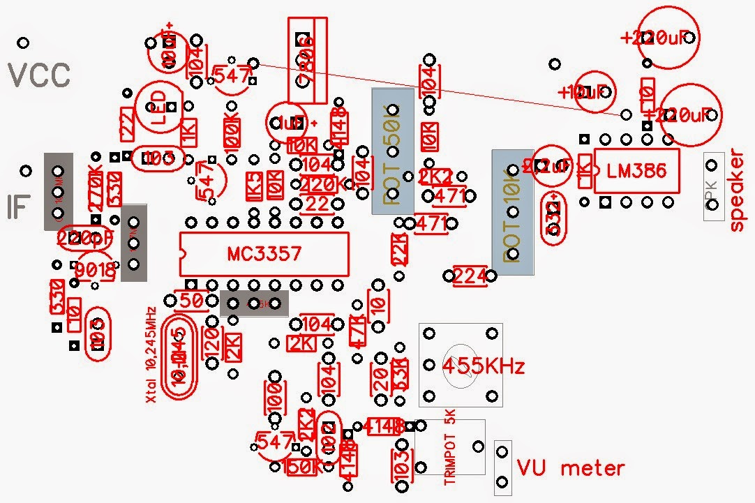 elektronika-analog: Receiver NBFM menggunakan IC MC3357