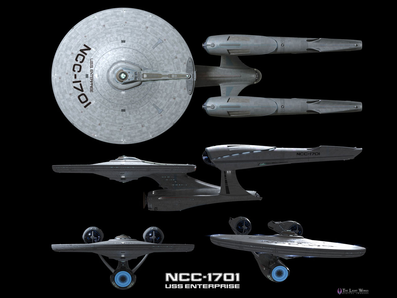 The Dork Review: Rob's Room: Enterprise NCC-1701 Cross Sections ...