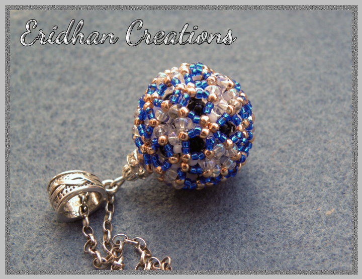 Eridhan Creations - Beading Tutorials: Winter beaded sphere