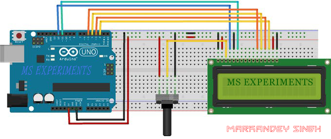 LCD Display. Basic coding and display random texts