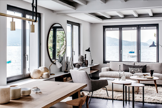 A house on Lake Annecy by design studio Maison Hand