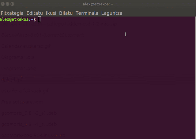Luberri: Aplikazioen bertsioak Linux sisteman