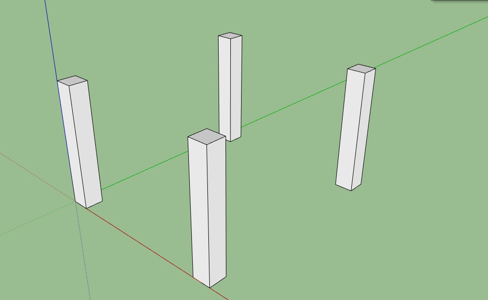 Sketchup Tutorials for Architectural Design: ADD COLUMNS AND BEAMS
