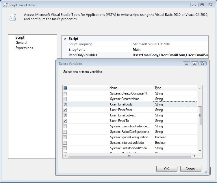 Angel's Home: SSIS - Use Script Task to send Email (HTML Message Body ... Angel's Home: SSIS - Use Script Task to send Email (HTML Message Body ...