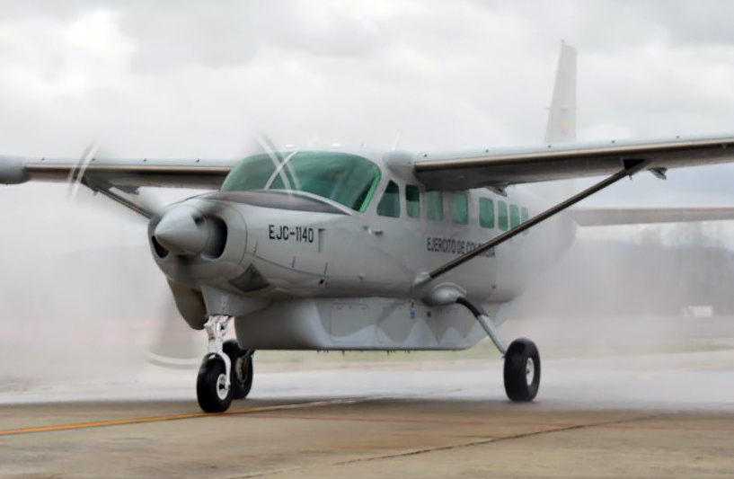Aviación del Ejército de Colombia recibió un nuevo avión Cessna Grand ...