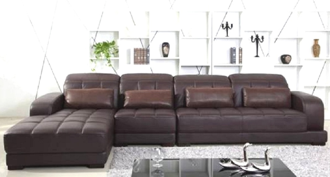 SOFA KULIT ASLI MINIMALIS TYPE L (SUDUT)