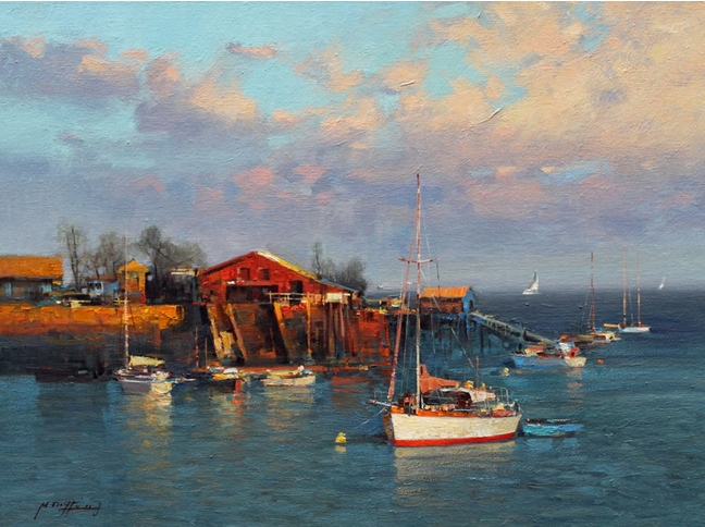 Chinese Impressionist Painter Ming Feng- 1957