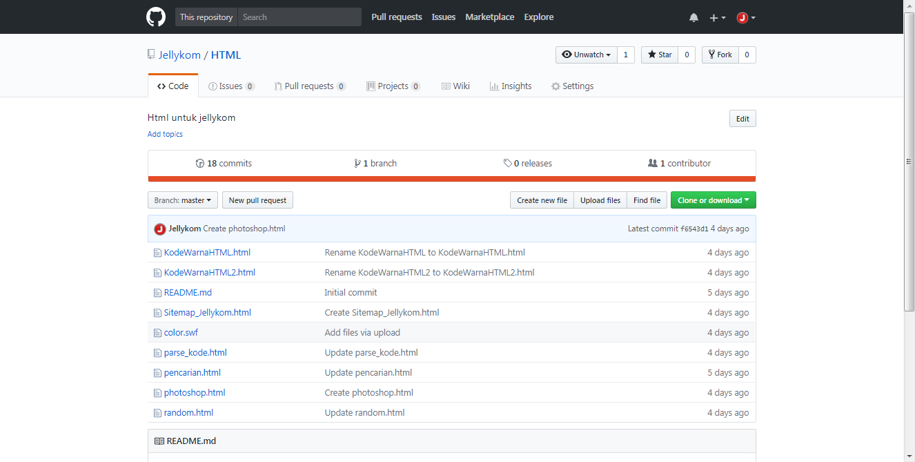 Tutorial Hosting File Html Css Js Di Github Dan Raw Git