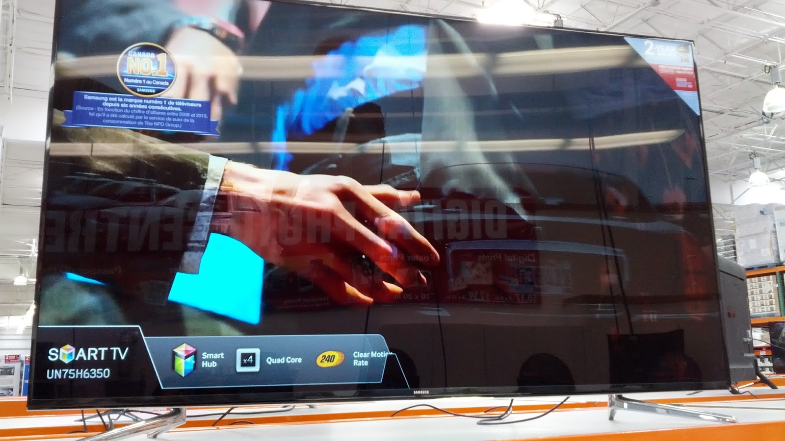 Samsung UN75H6350 75" LED LCD HDTV | Costco Weekender