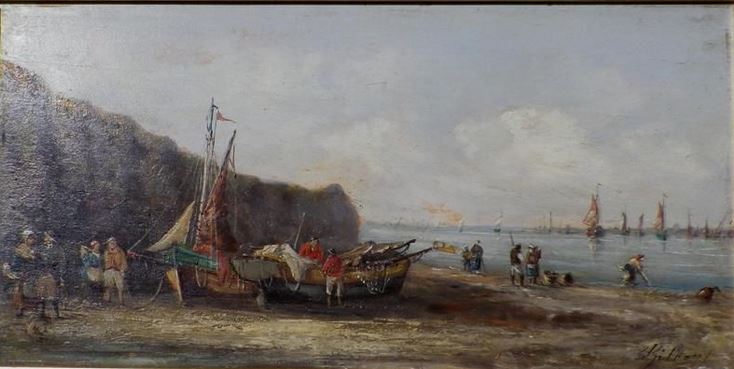 historic-marine-france: GILBERT Pierre julien dessinateur peintre maritime