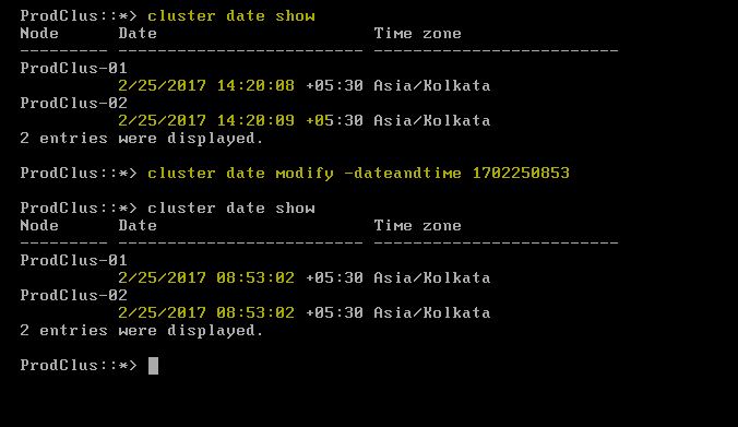 Remote Infrastructure Management: NetApp ONTAP 9.1 CLI Cluster Setup