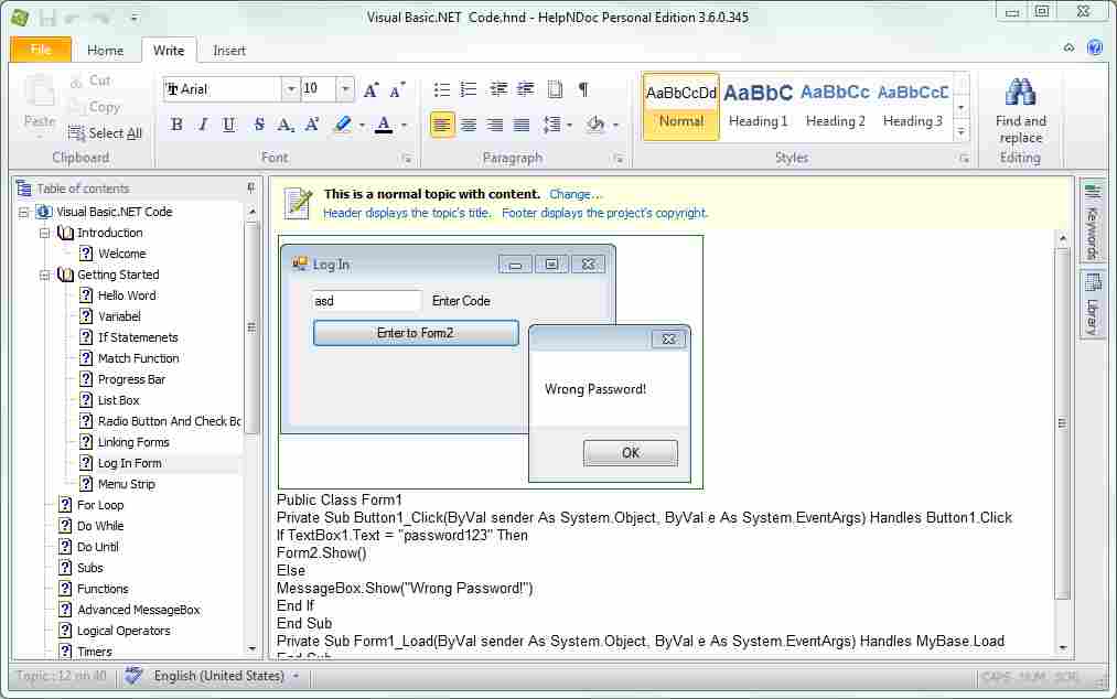 Visual basic codes - zenfalo