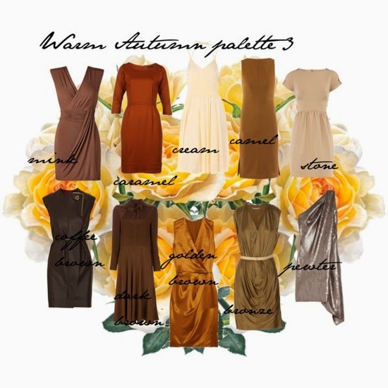 Stagione cromatica Autunno Warm abbigliamento colori