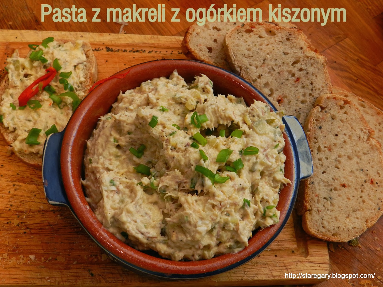 Pasta z makreli z ogórkiem kiszonym | Stare Gary