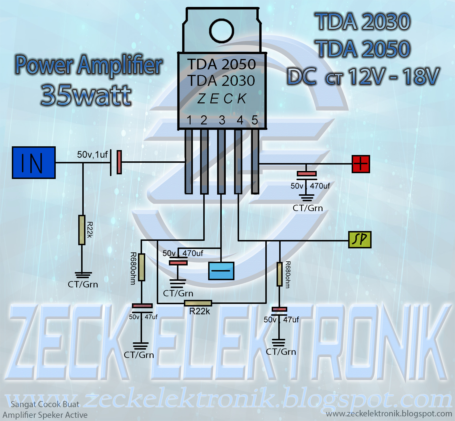 SEKEMA POWER APLIFER TDA 2050