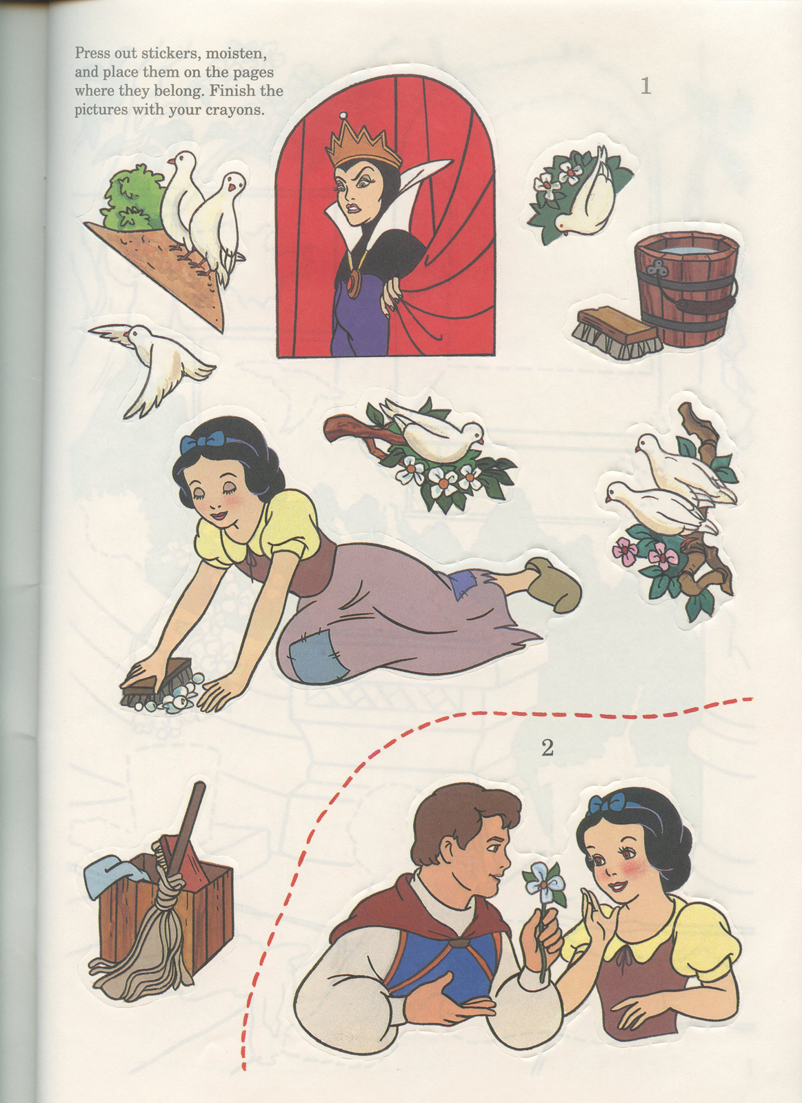 Filmic Light - Snow White Archive: 1993 Golden "Giant Sticker Fun" Book